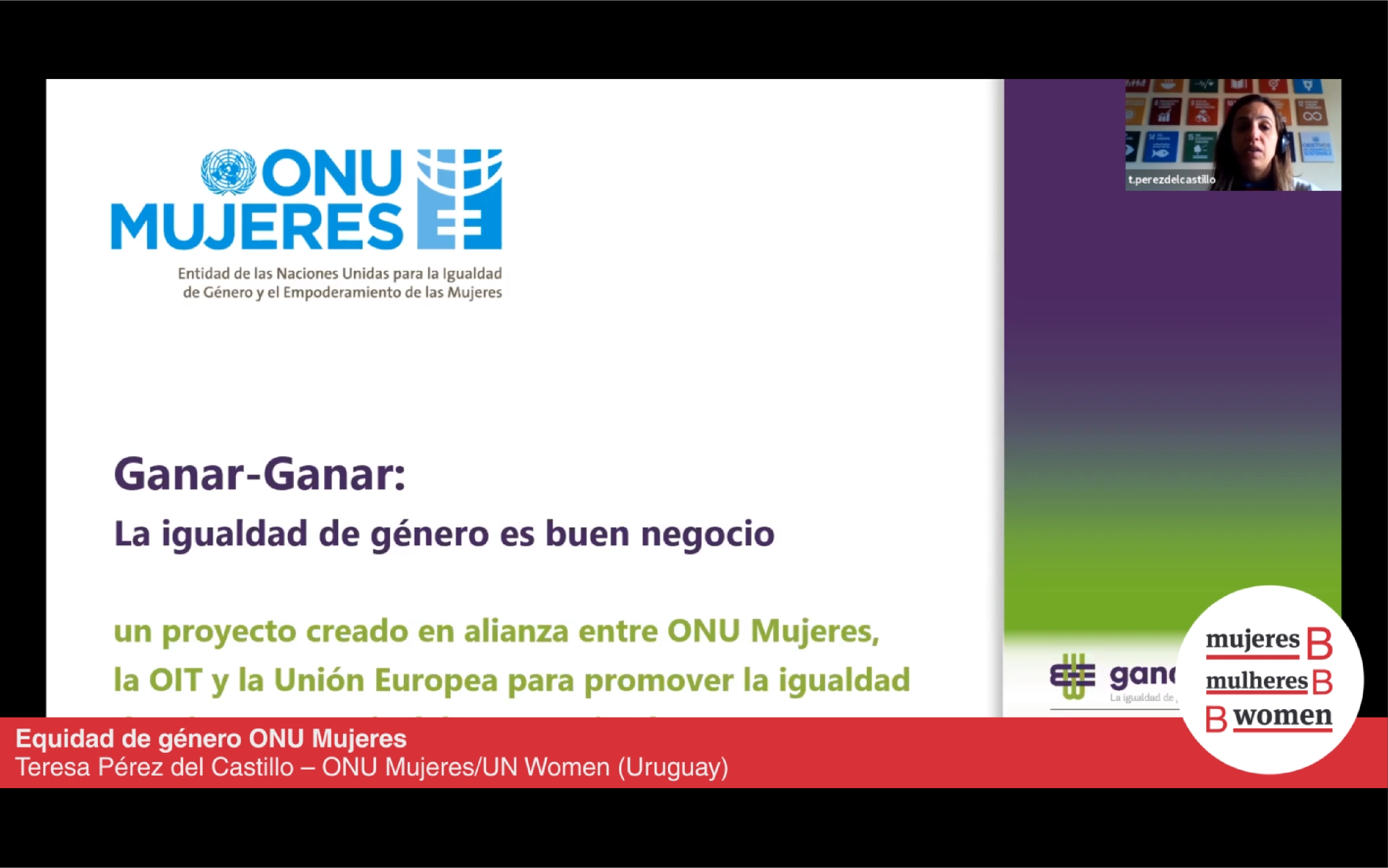 Webinar - Equidad de Género: ONU Mujeres - Women4Solutions